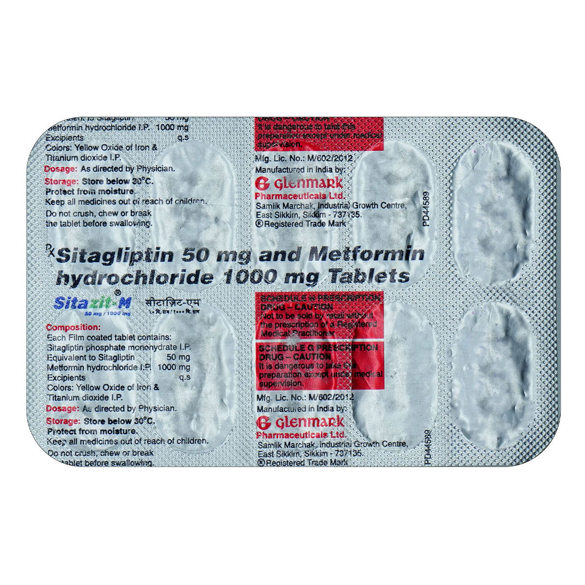 Sitazit M 50/1000 mg Tablet | Uses, Side Effects, Price | Apollo Pharmacy