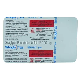 Sitaglo 100 Tablet | Uses, Side Effects, Price | Apollo Pharmacy