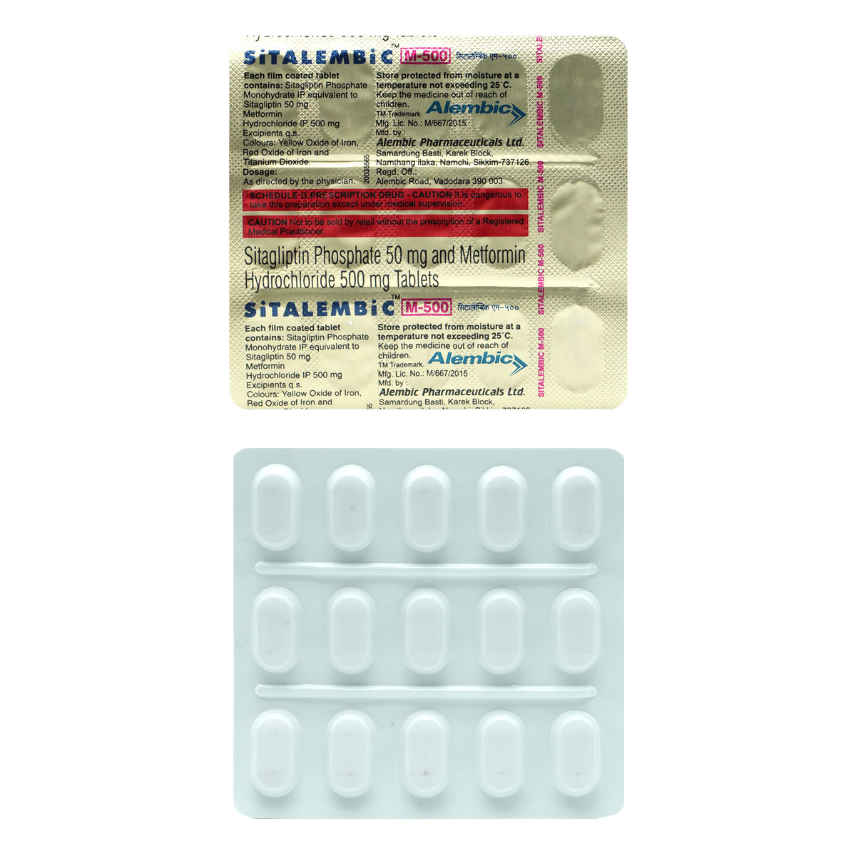 Sitalembic M 500 mg Tablet | Uses, Side Effects, Price | Apollo Pharmacy