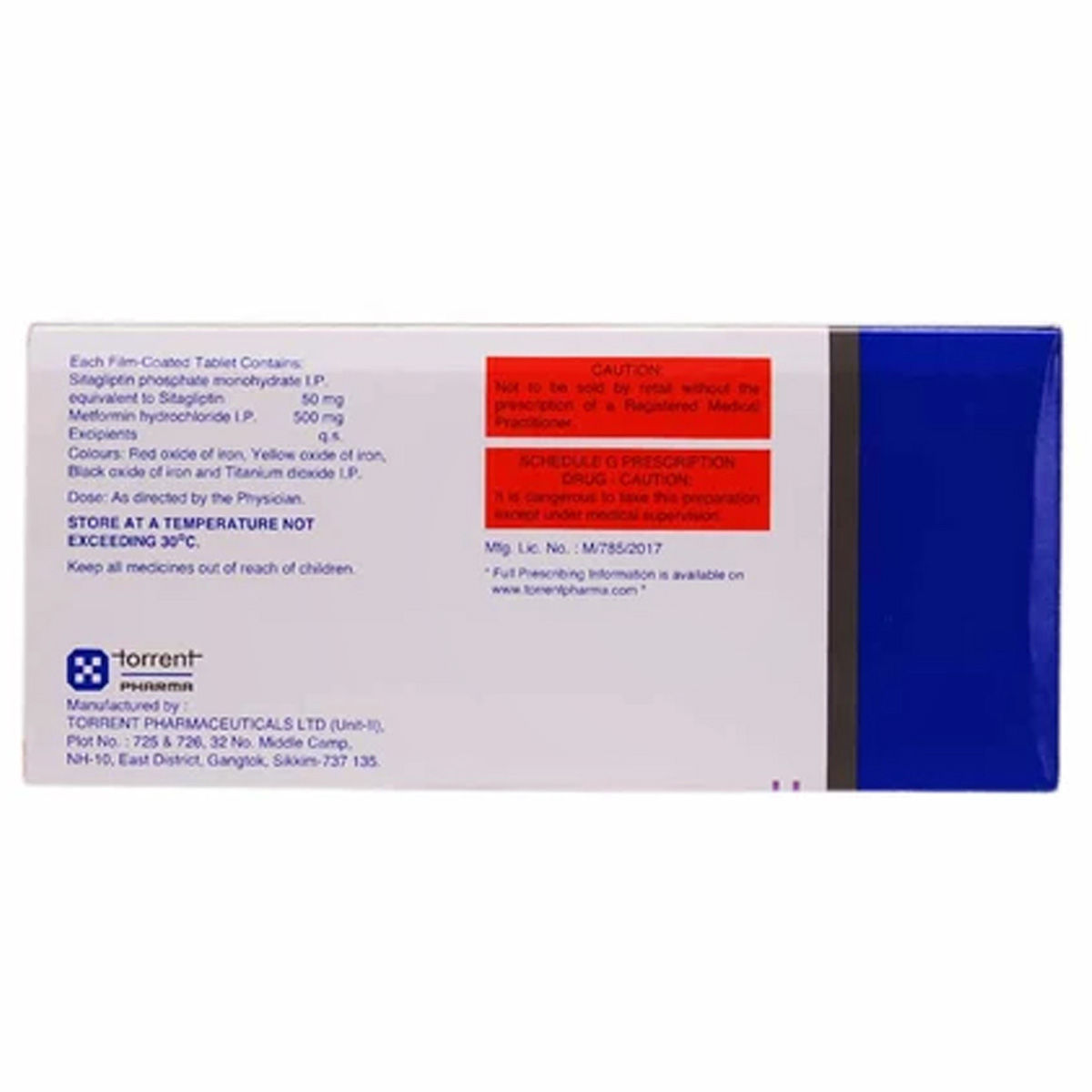 Sitaxa M 50 mg/500 mg Tablet | Uses, Side Effects, Price | Apollo Pharmacy