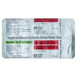 Sitaxa M XR 50/500 mg Tablet | Uses, Side Effects, Price | Apollo Pharmacy