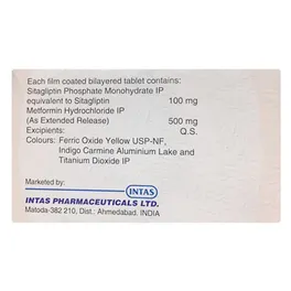 Sitara M 100/500 mg Tablet | Uses, Side Effects, Price | Apollo Pharmacy