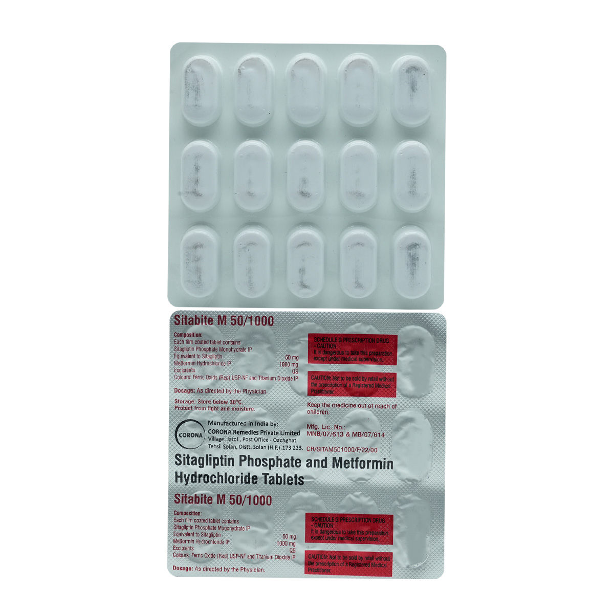 Sitabite M 50/1000 mg Tablet 15's Price, Uses, Side Effects ...