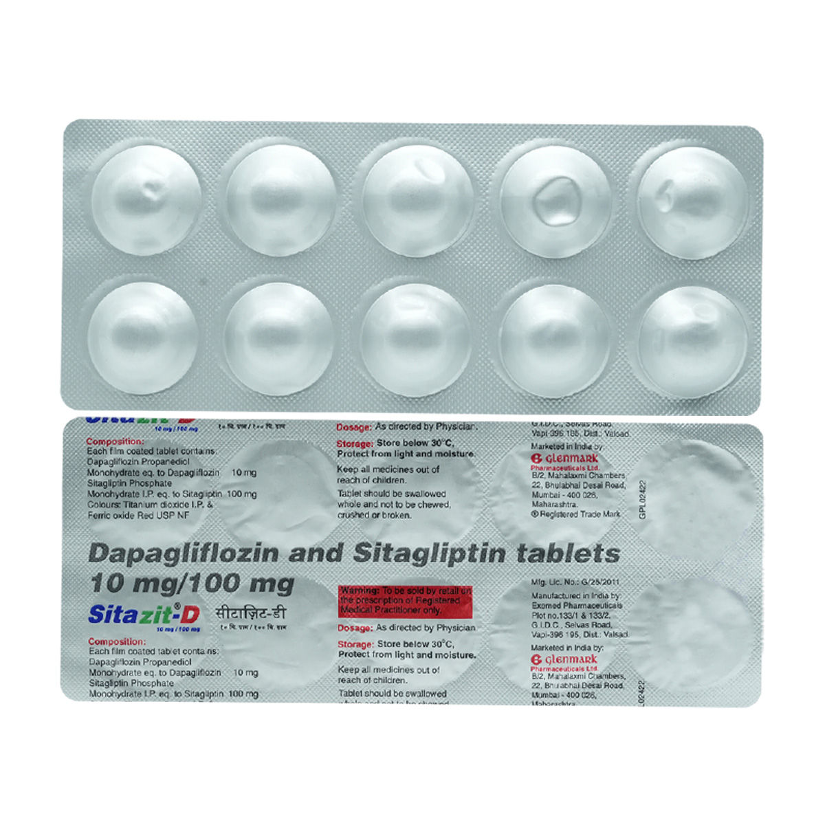 Sitazit D 10/100 mg Tablet | Uses, Side Effects, Price | Apollo Pharmacy