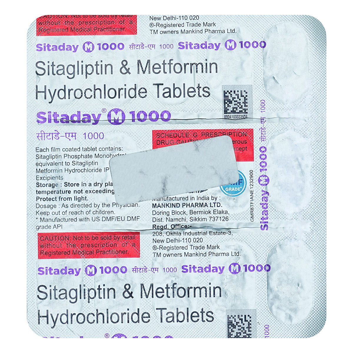 Sitaday M 1000 Tablet | Uses, Side Effects, Price | Apollo Pharmacy