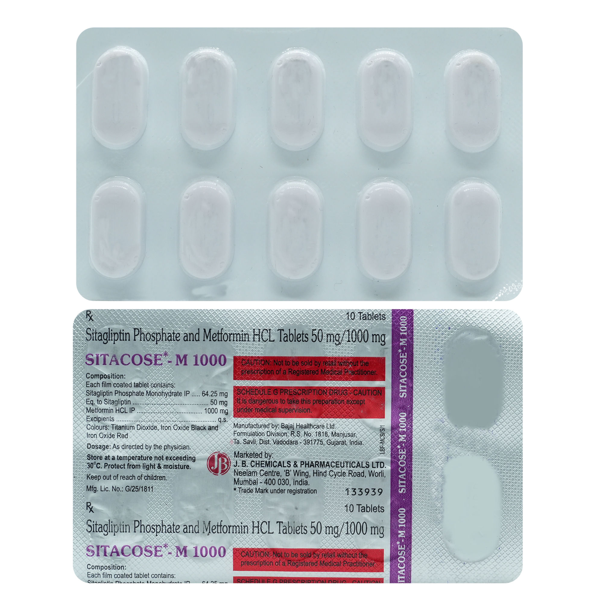 Sitacose M 1000 Tablet | Uses, Side Effects, Price | Apollo Pharmacy