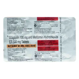 Sitaxa M XR 100 mg/500 mg Tablet | Uses, Side Effects, Price | Apollo ...
