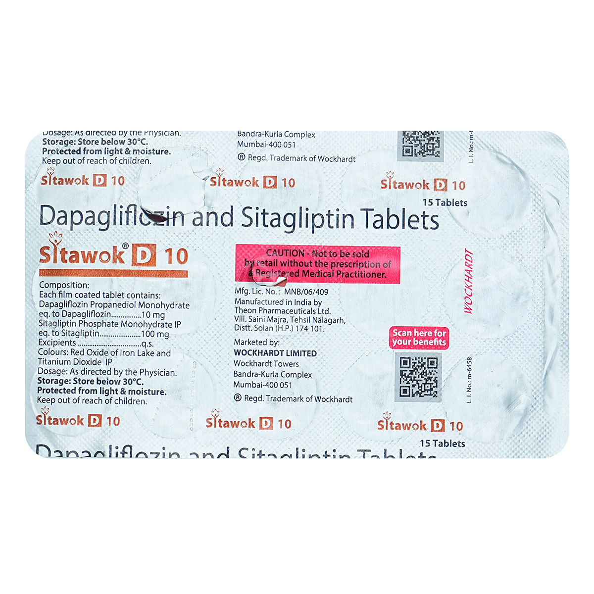 Sitawok D 10 Tablet | Uses, Side Effects, Price | Apollo Pharmacy