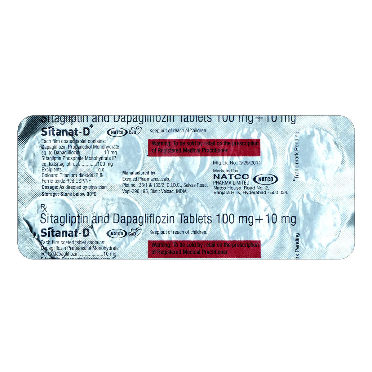Sitanat-D 10/100 Tablet | Uses, Side Effects, Price | Apollo Pharmacy