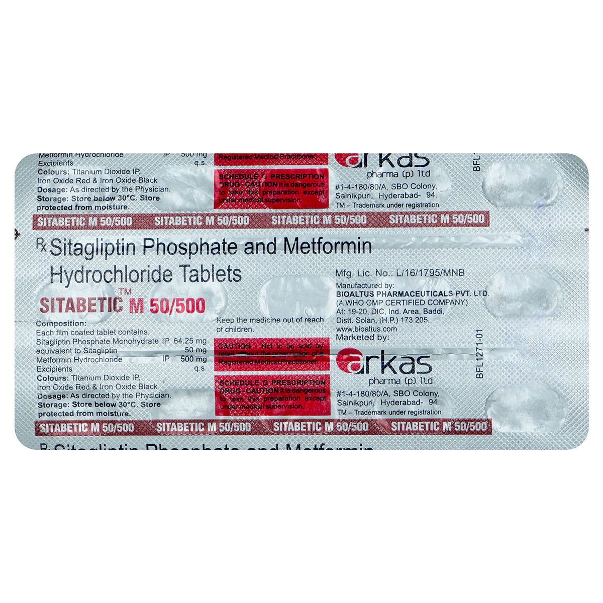 Sitabetic M 50/500 Tablet | Uses, Side Effects, Price | Apollo Pharmacy