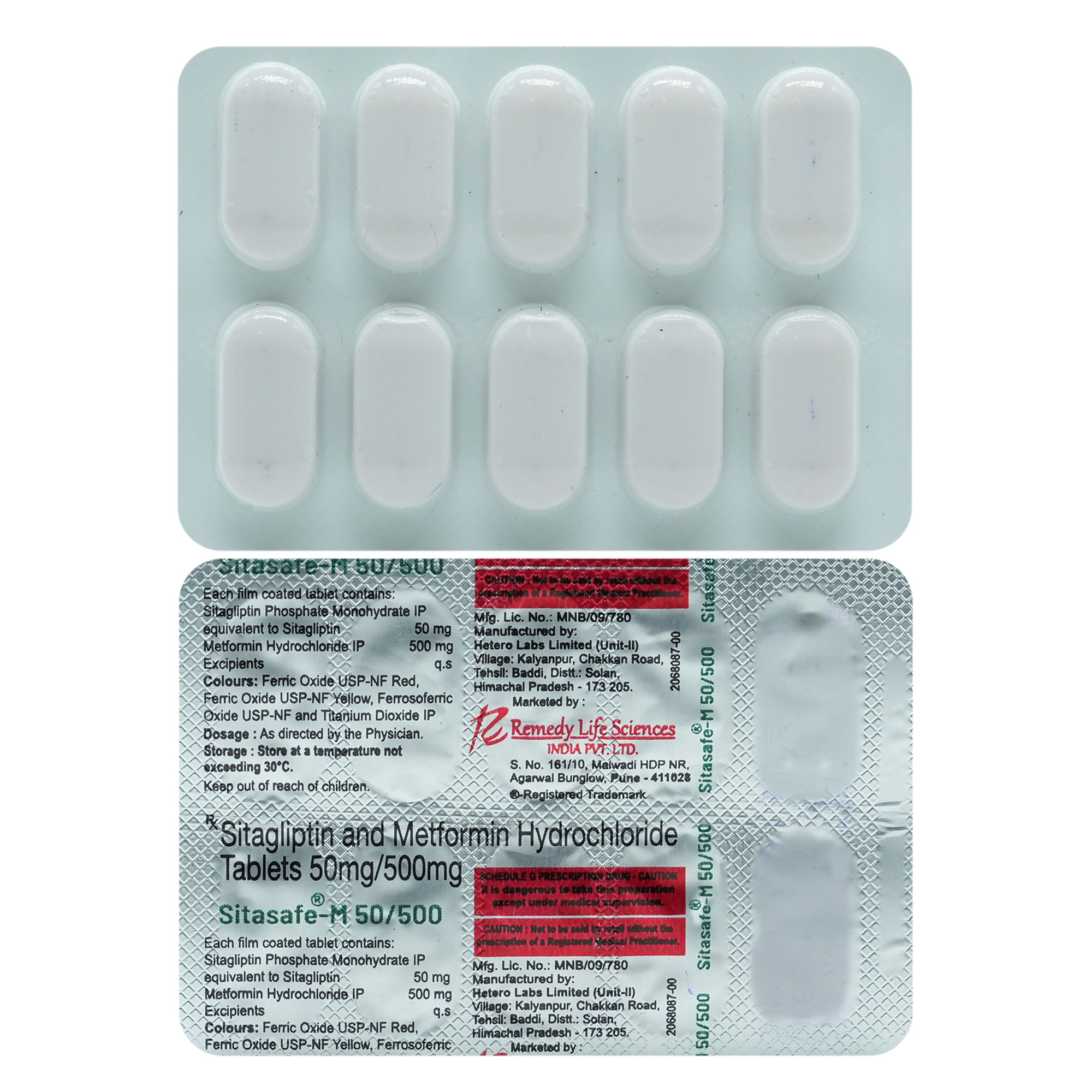 Sitasafe-M 50/500 Tablet | Uses, Side Effects, Price | Apollo Pharmacy