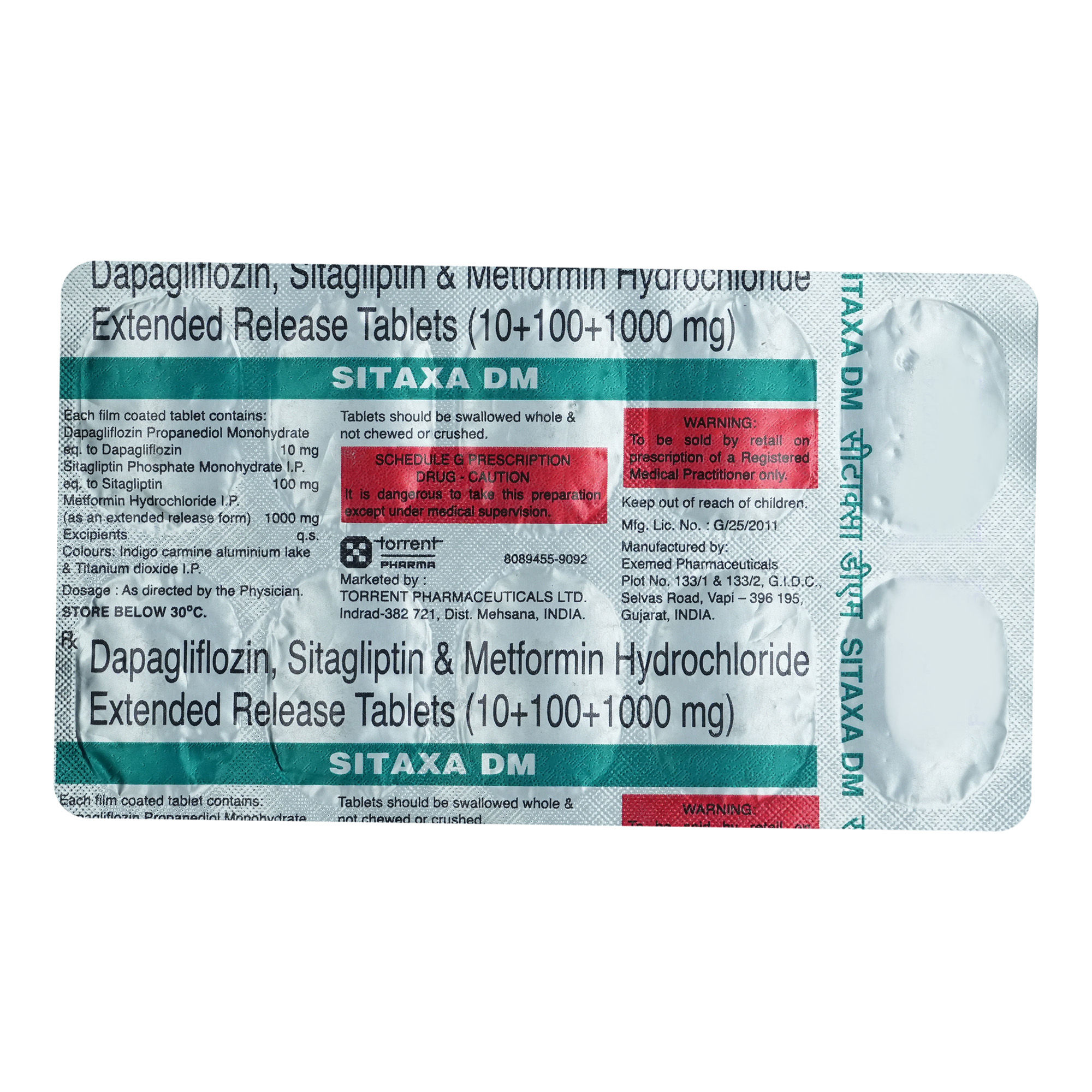 Sitaxa Dm 10/100/1000 Tablet | Uses, Side Effects, Price | Apollo Pharmacy