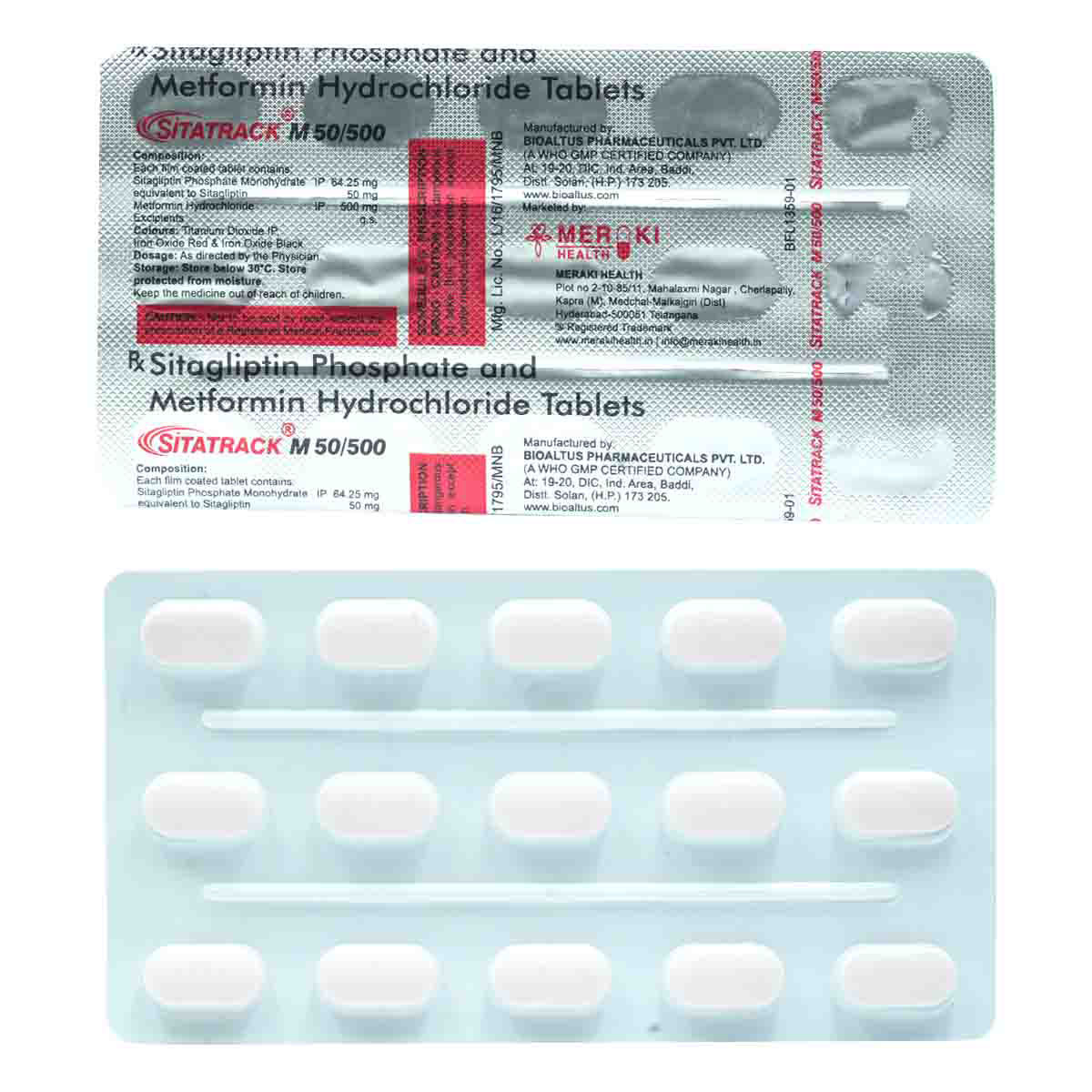 Sitatrack M 50/500 Tablet | Uses, Side Effects, Price | Apollo Pharmacy