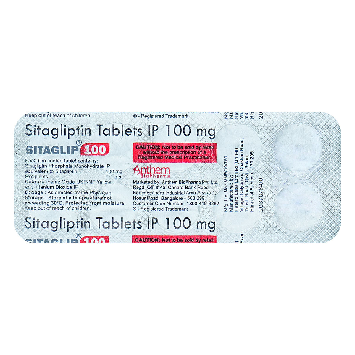 Sitaglip 100 Tablet | Uses, Side Effects, Price | Apollo Pharmacy