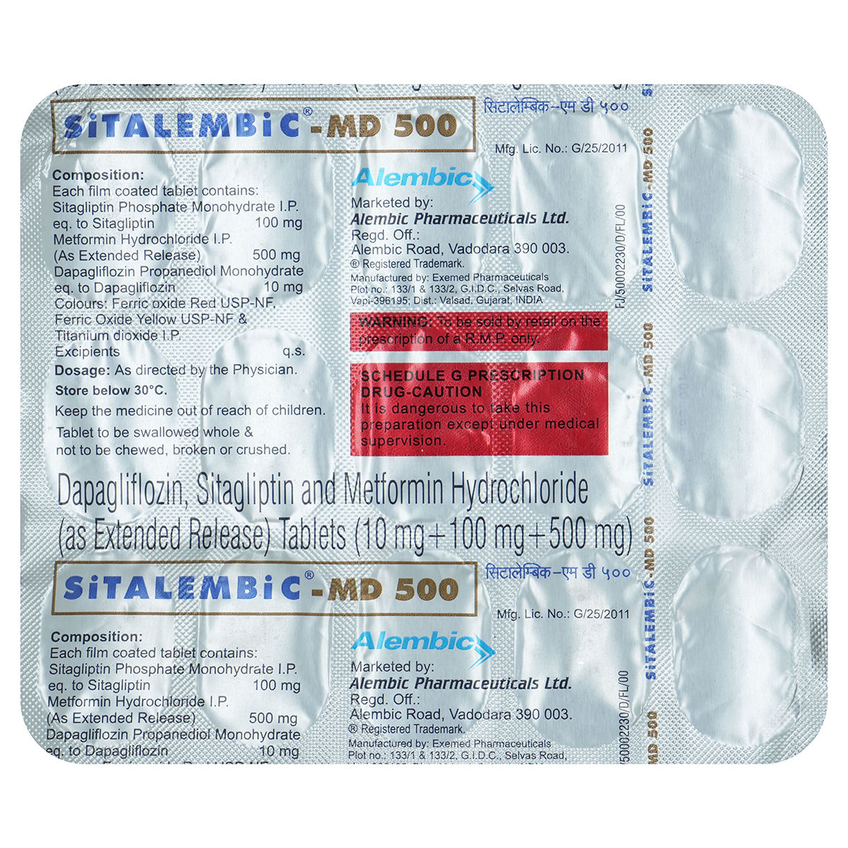 Sitalembic-MD 500 Tablet | Uses, Side Effects, Price | Apollo Pharmacy