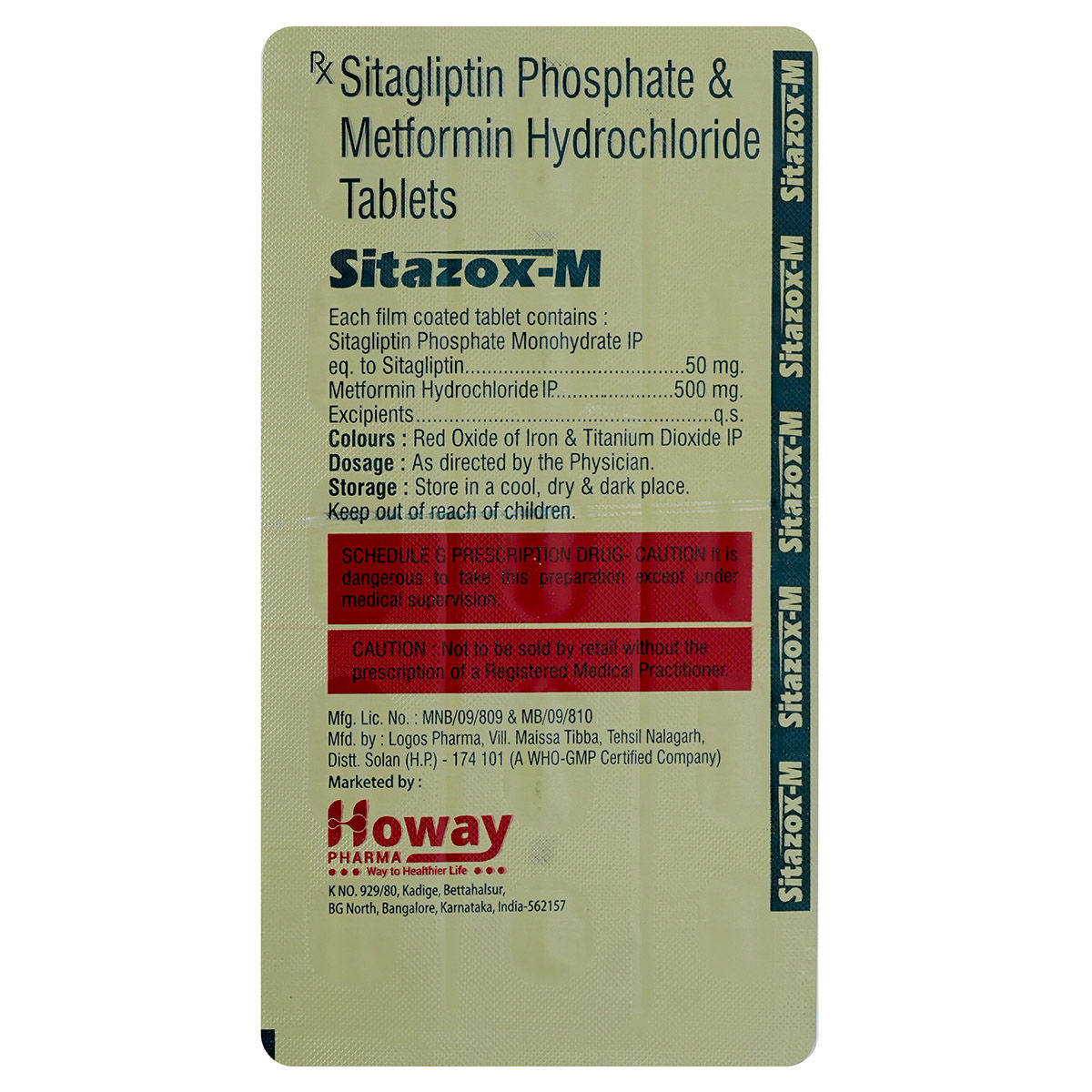 Sitazox-M Tablet 15's | Uses, Side Effects, Price | Apollo Pharmacy