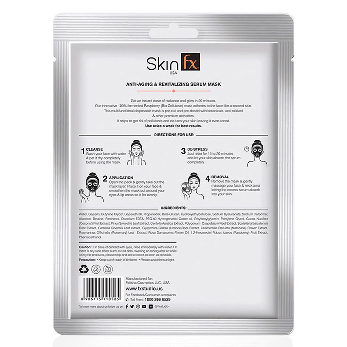 Skin Fx Anti-Aging & Revitalizing Serum Mask, 25 ml Price, Uses, Side ...