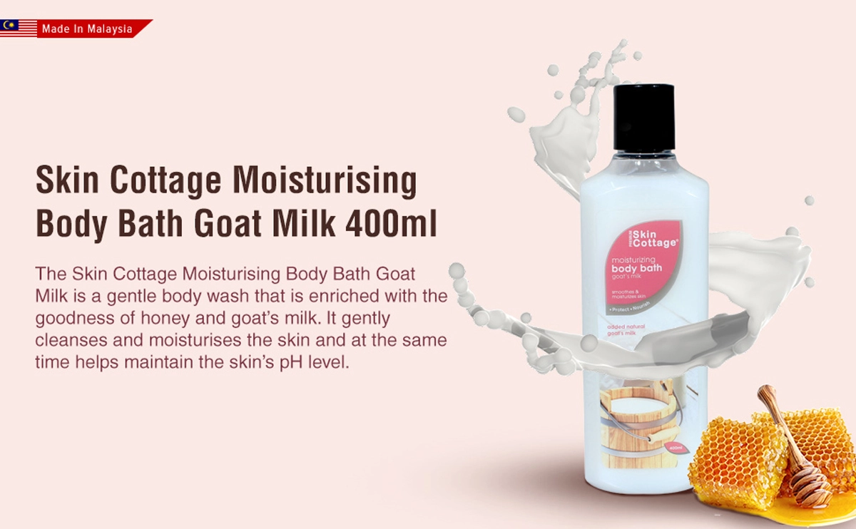 Skin Cottage Goats Milk Moisturizing Body Bath 400 ml | With Honey ...