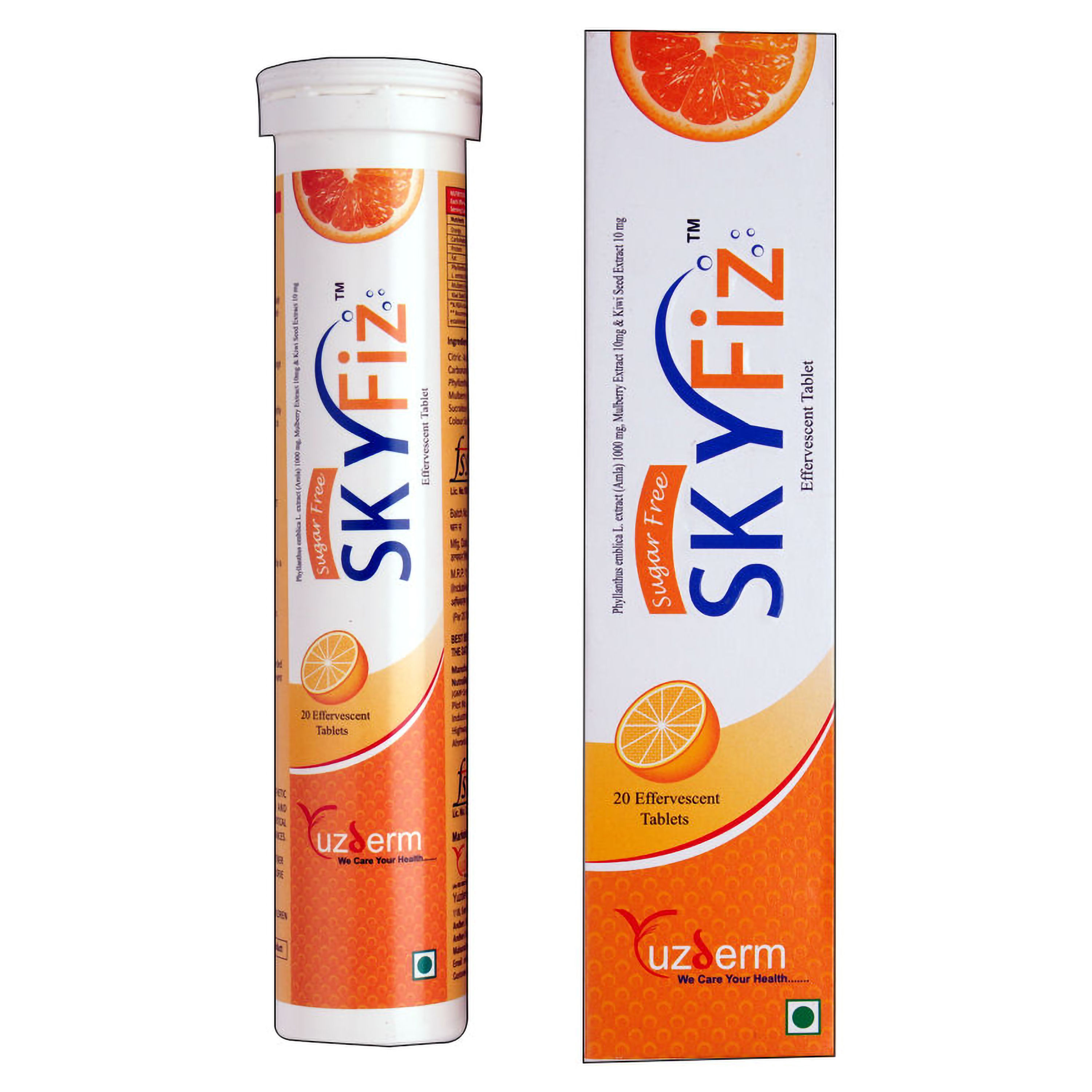Skyfiz Sugar Free Orange Effervescent Tablet | Uses, Side Effects ...