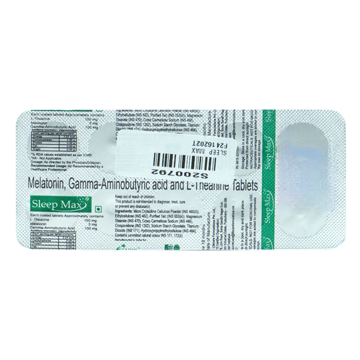 Sleep Max Tab 10'S Price, Uses, Side Effects, Composition - Apollo Pharmacy