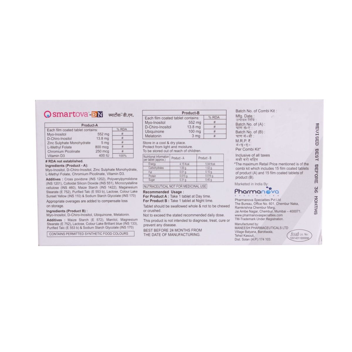 Smartova-DN Combo Kit Price, Uses, Side Effects, Composition - Apollo ...