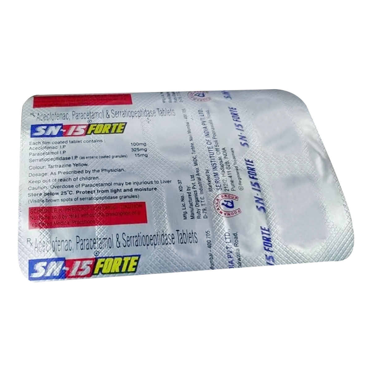 SN-15 Forte Tablet | Uses, Side Effects, Price | Apollo Pharmacy