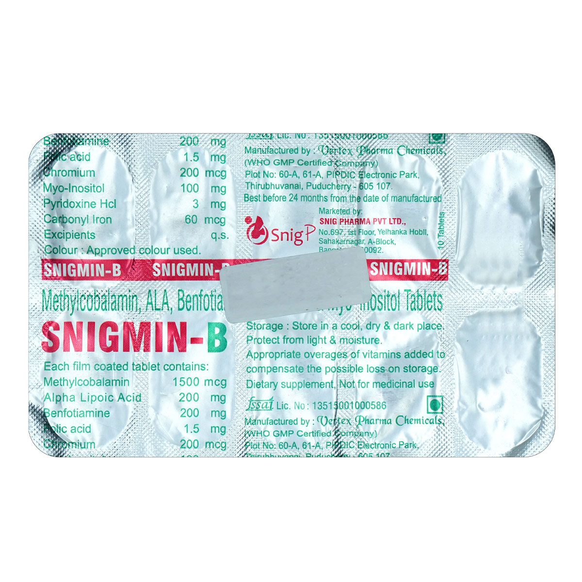 SNIGMIN-B TABLETS | Uses, Side Effects, Price | Apollo Pharmacy