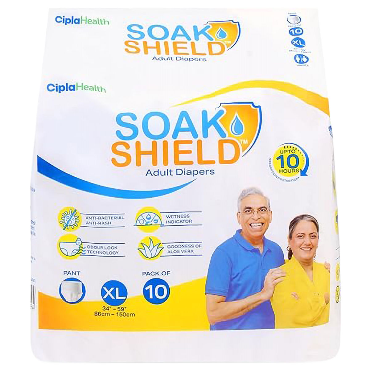 Buy Soak Shield Adult Diapers Pants XL, 10 Count | 19 Minutes Delivery ...