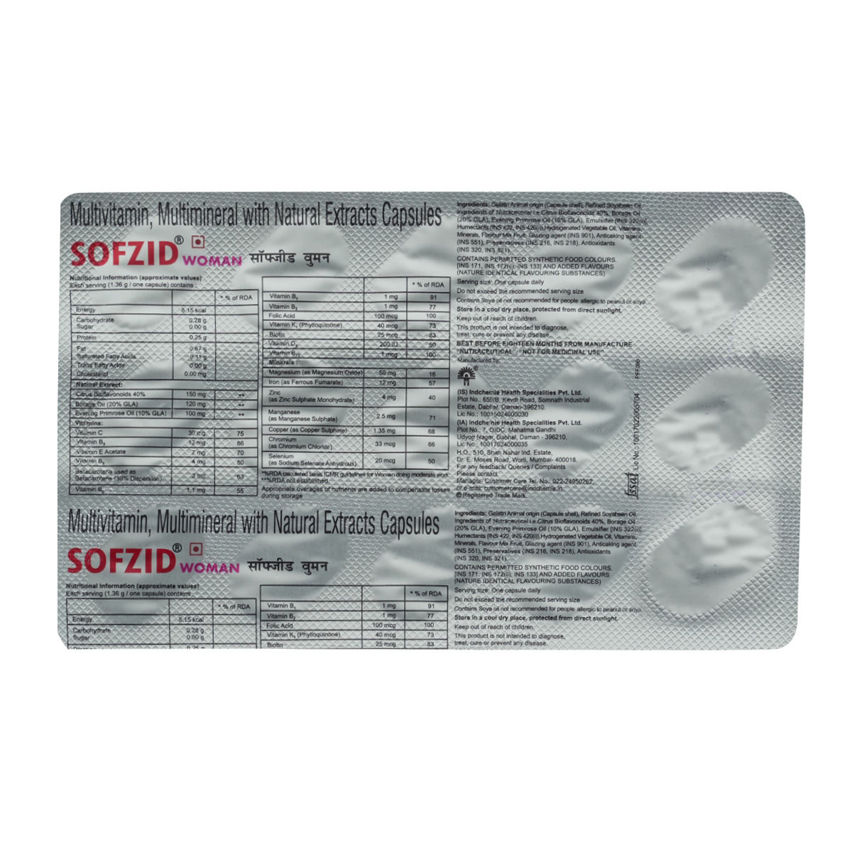 Sofzid Woman Capsule 15's Price, Uses, Side Effects, Composition ...