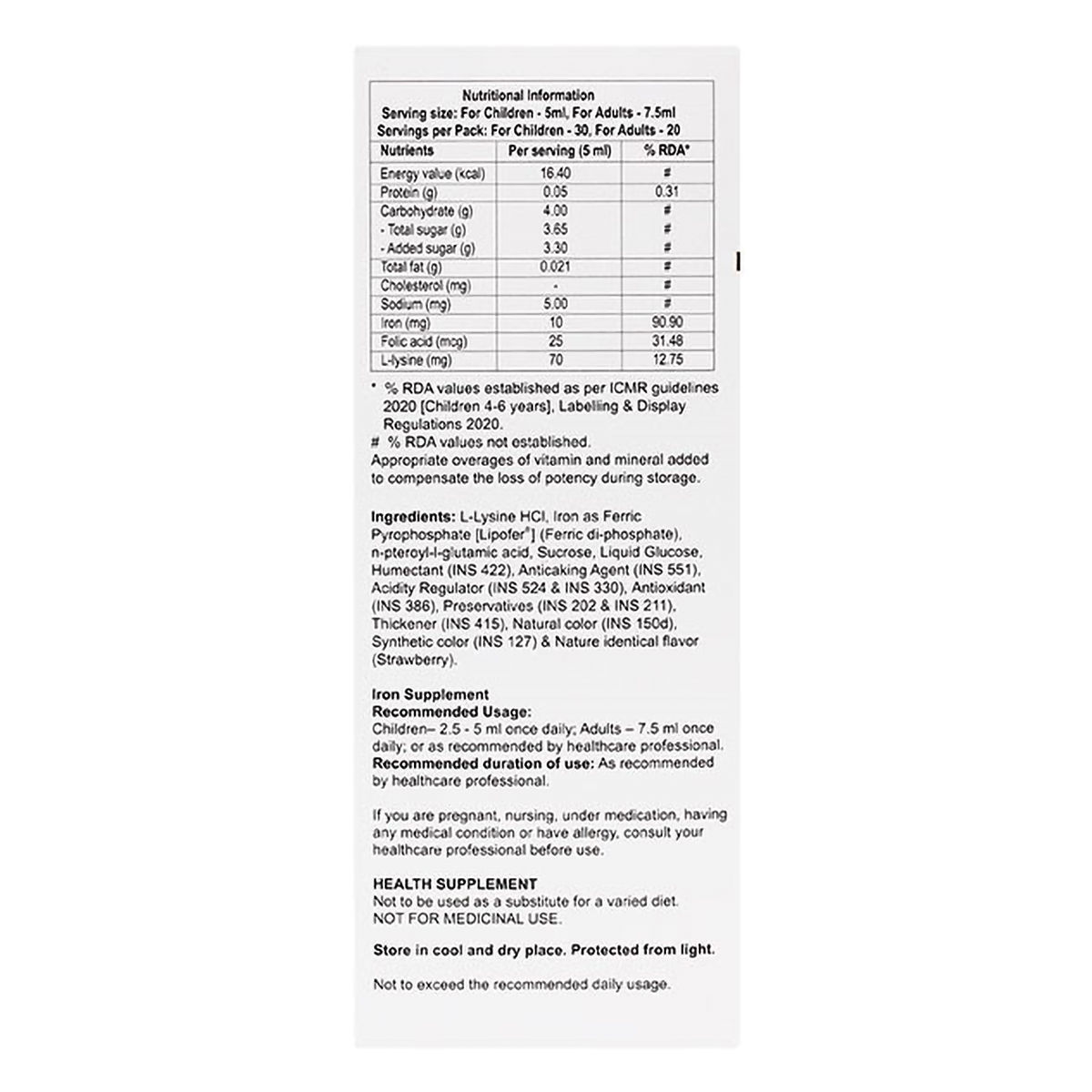 Softeron Gold Strawberry Flavour Suspension | Uses, Side Effects, Price ...