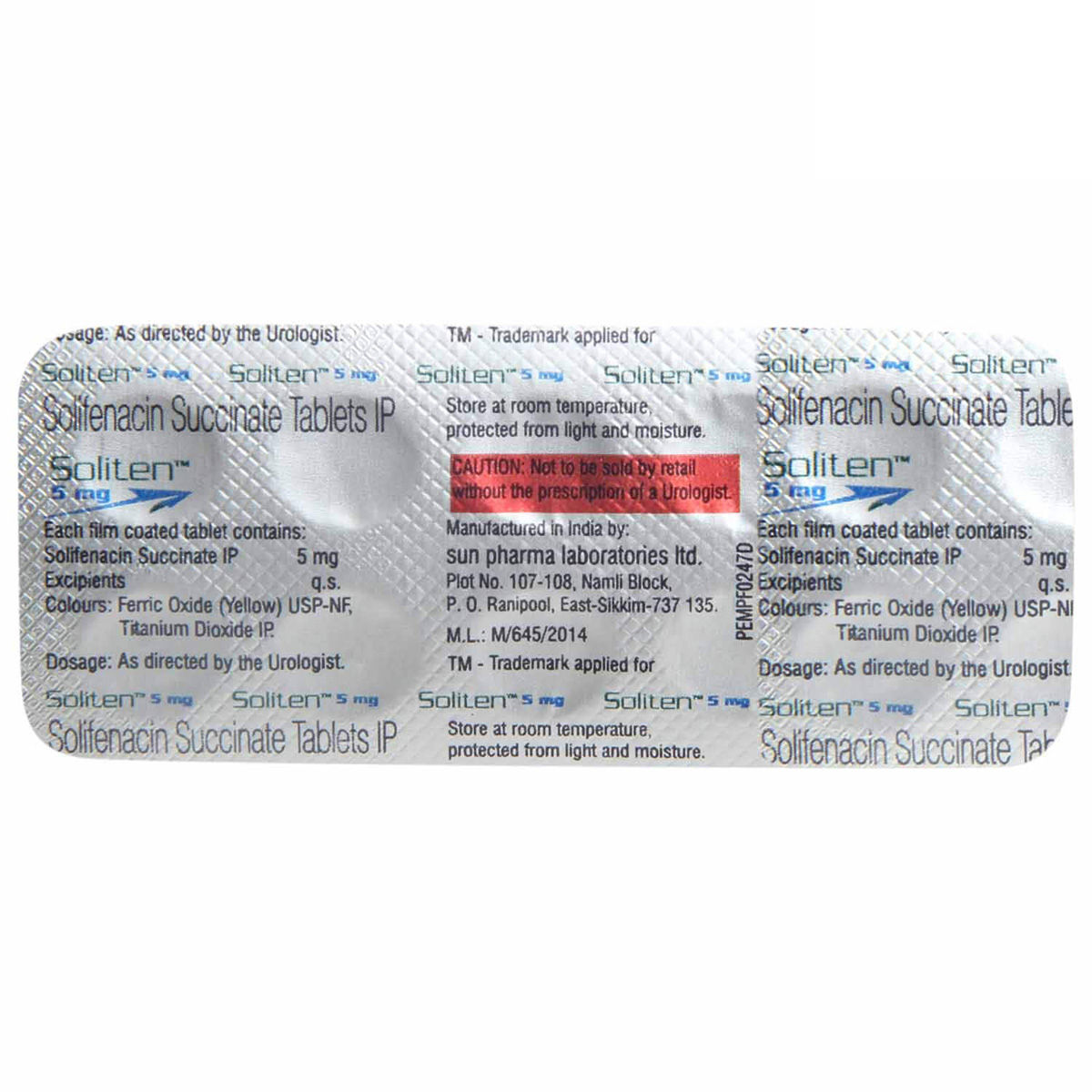 Soliten 5 mg Tablet | Uses, Side Effects, Price | Apollo Pharmacy