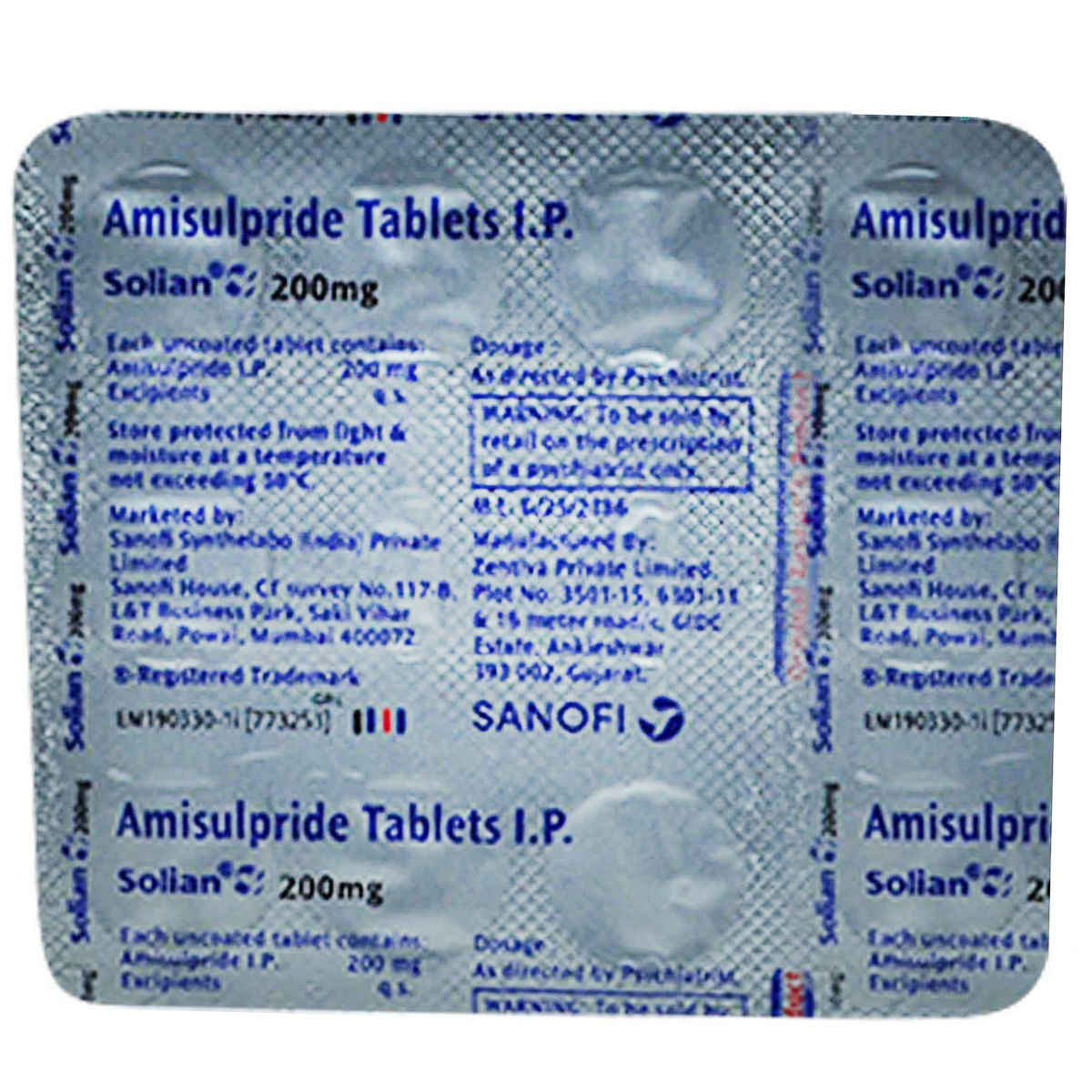 SOLIAN 200MG TABLET Price, Uses, Side Effects, Composition - Apollo ...