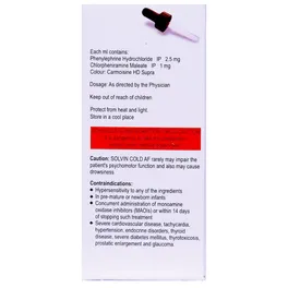 Solvin Cold AF Oral Drops | Uses, Side Effects, Price | Apollo Pharmacy