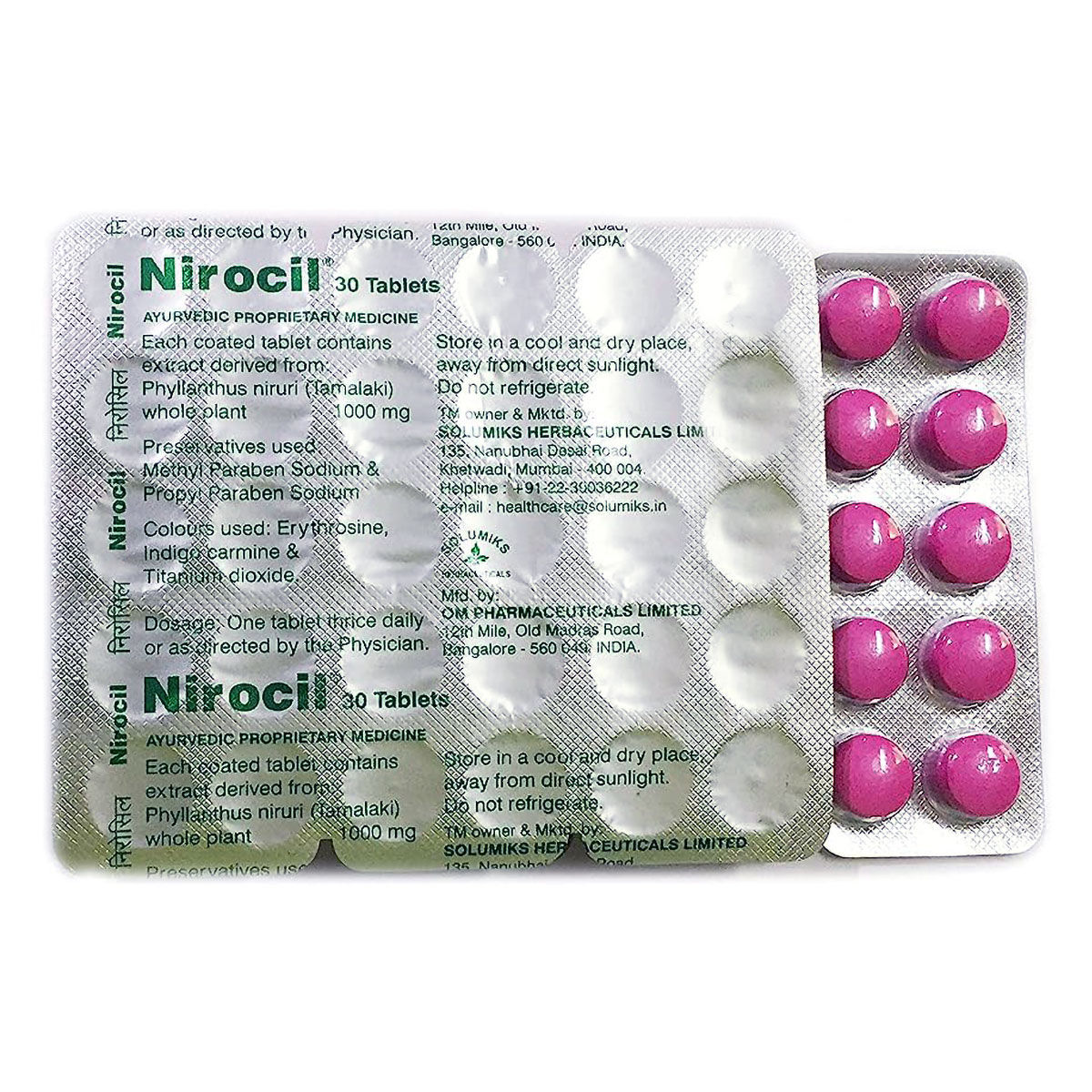 Buy Solumiks Nirocil Tablets, 30 Count | 19 Minutes Delivery | Apollo ...