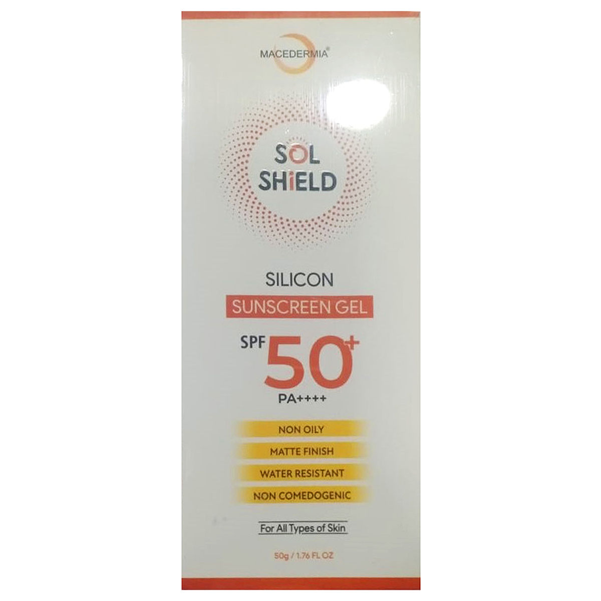 Buy Sol Shield Silicon SPF 50+ PA+ Sunscreen Gel, 50 gm | 19 Minutes ...