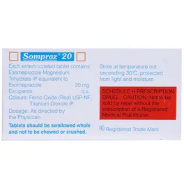 Sompraz 20 Tablet | Uses, Side Effects, Price | Apollo Pharmacy