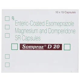 Sompraz D 20 Capsule | Uses, Side Effects, Price | Apollo Pharmacy