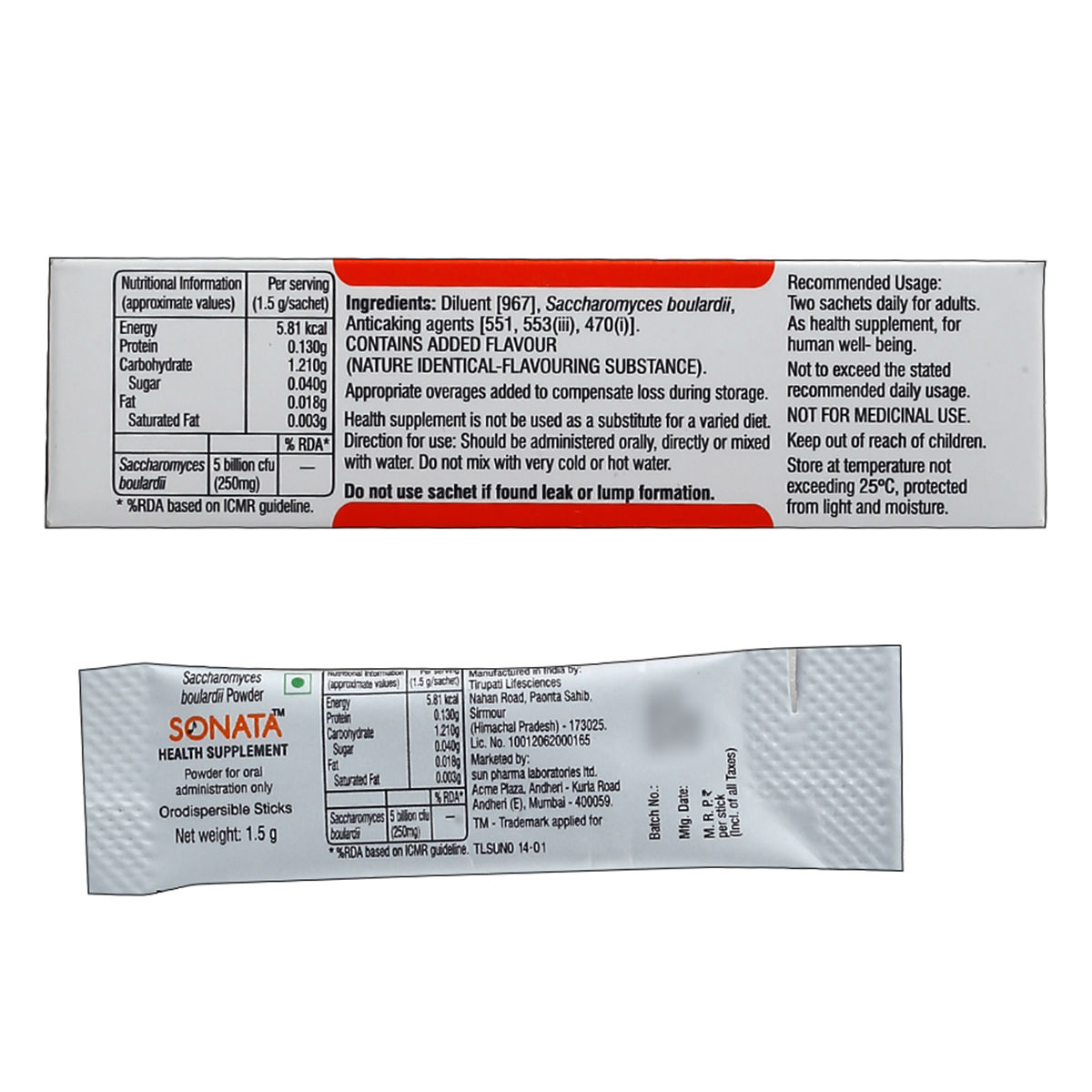 Sonata Orodispersible Sticks 5 x 1.5 gm | Uses, Side Effects, Price ...