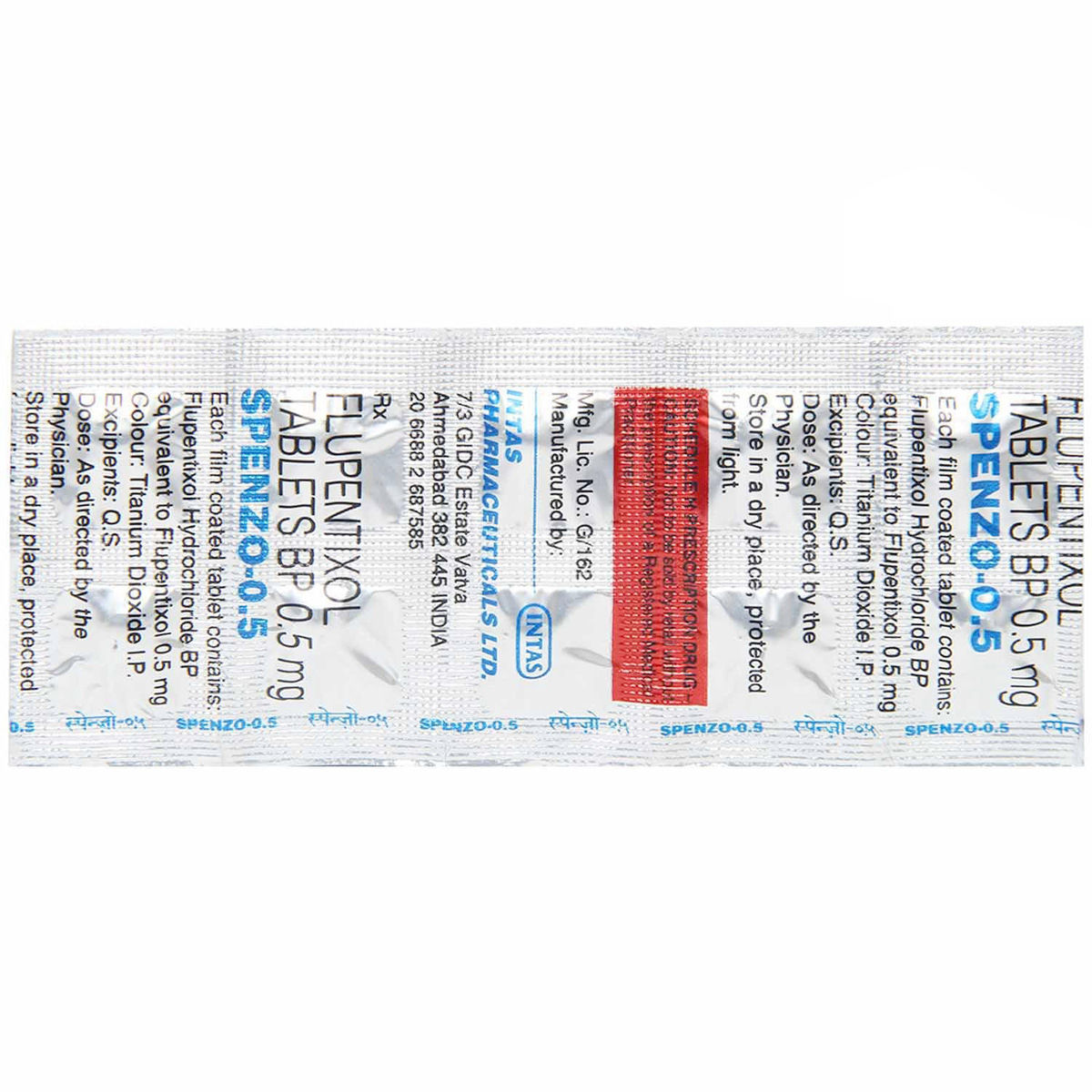 Spenzo 0.5 Tablet 10's Price, Uses, Side Effects, Composition - Apollo ...
