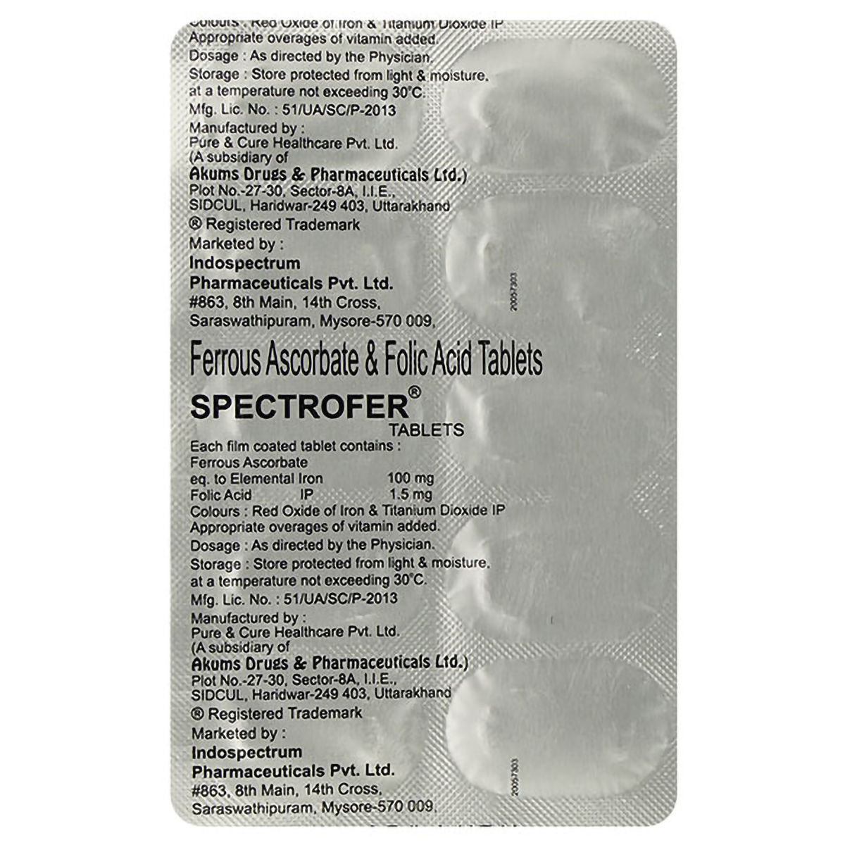 Spectrofer Tablet | Uses, Side Effects, Price | Apollo Pharmacy