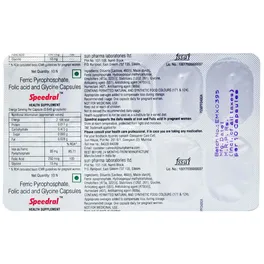 Speedral Capsule | Uses, Side Effects, Price | Apollo Pharmacy