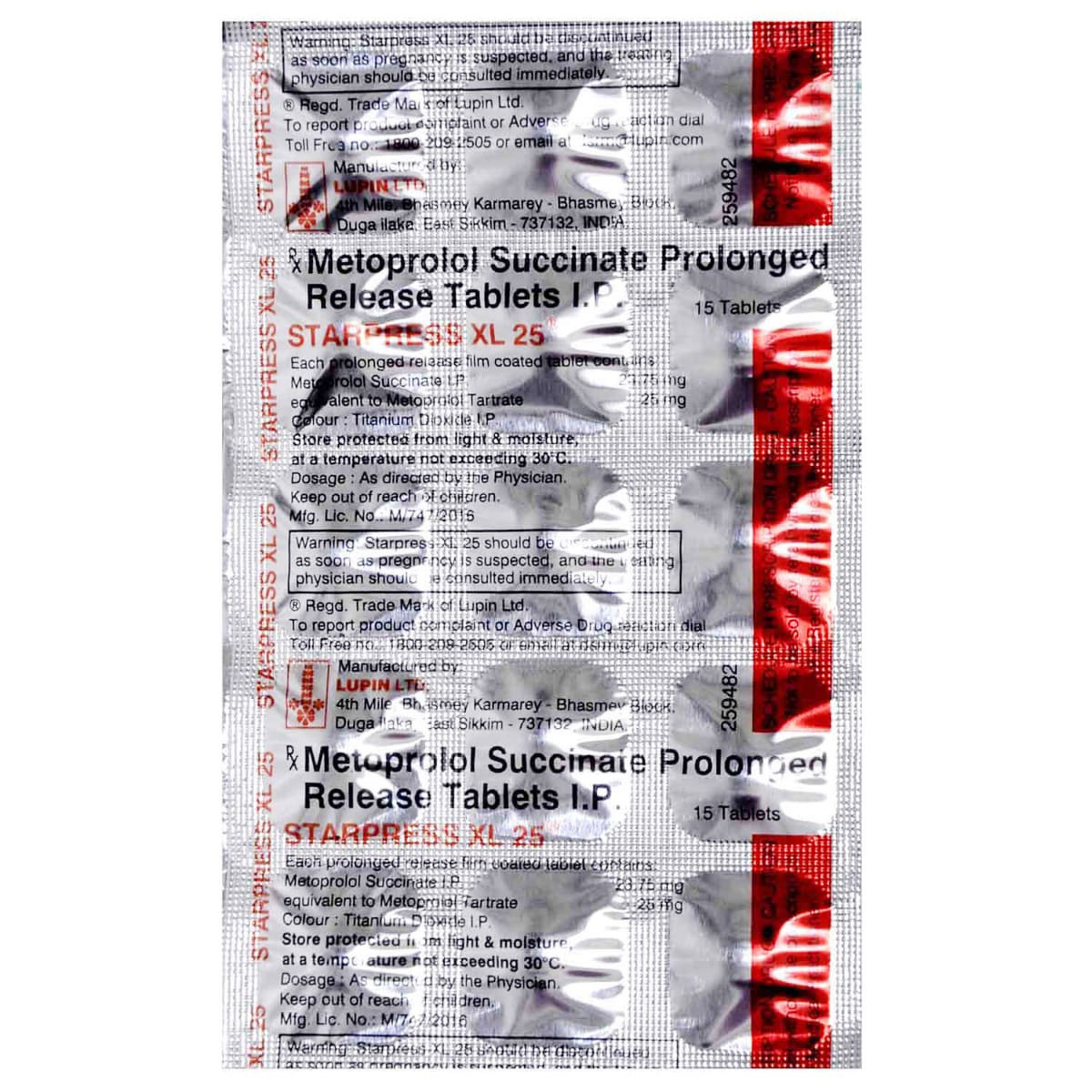 Starpress XL 25 Tablet | Uses, Side Effects, Price | Apollo Pharmacy