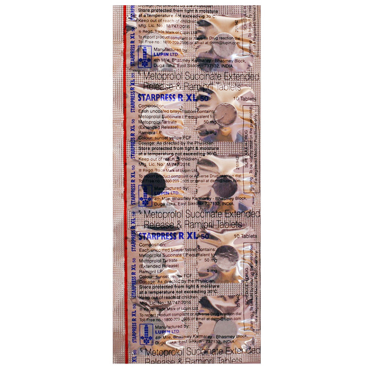 Starpress R XL 50 Tablet 10's Price, Uses, Side Effects, Composition ...