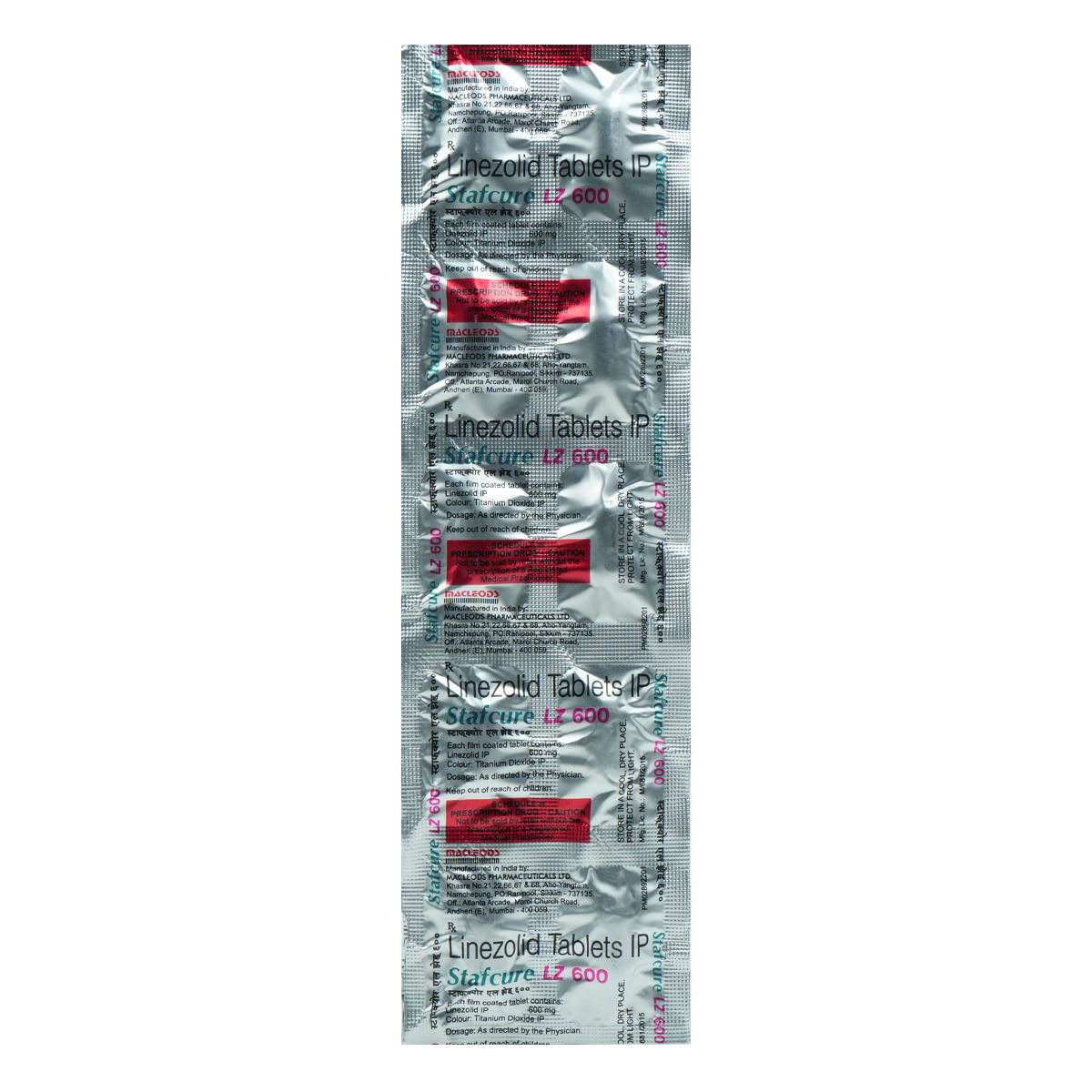 Stafcure Lz 600 mg Tablet 10's Price, Uses, Side Effects, Composition ...