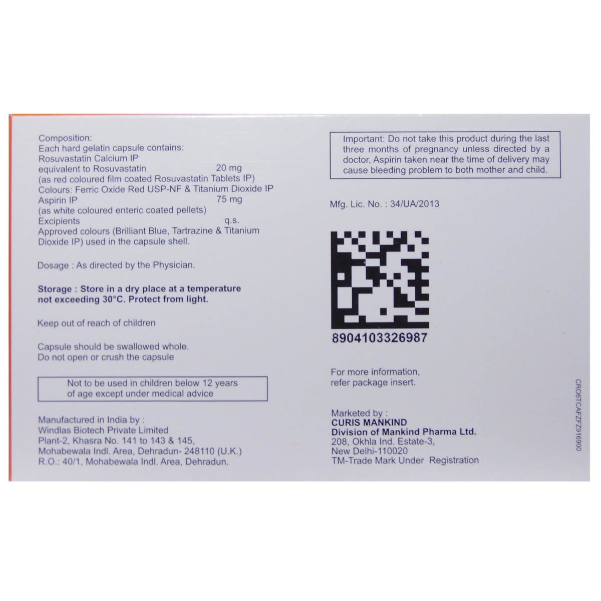 Statpure-A 20/75 Capsule | Uses, Side Effects, Price | Apollo Pharmacy