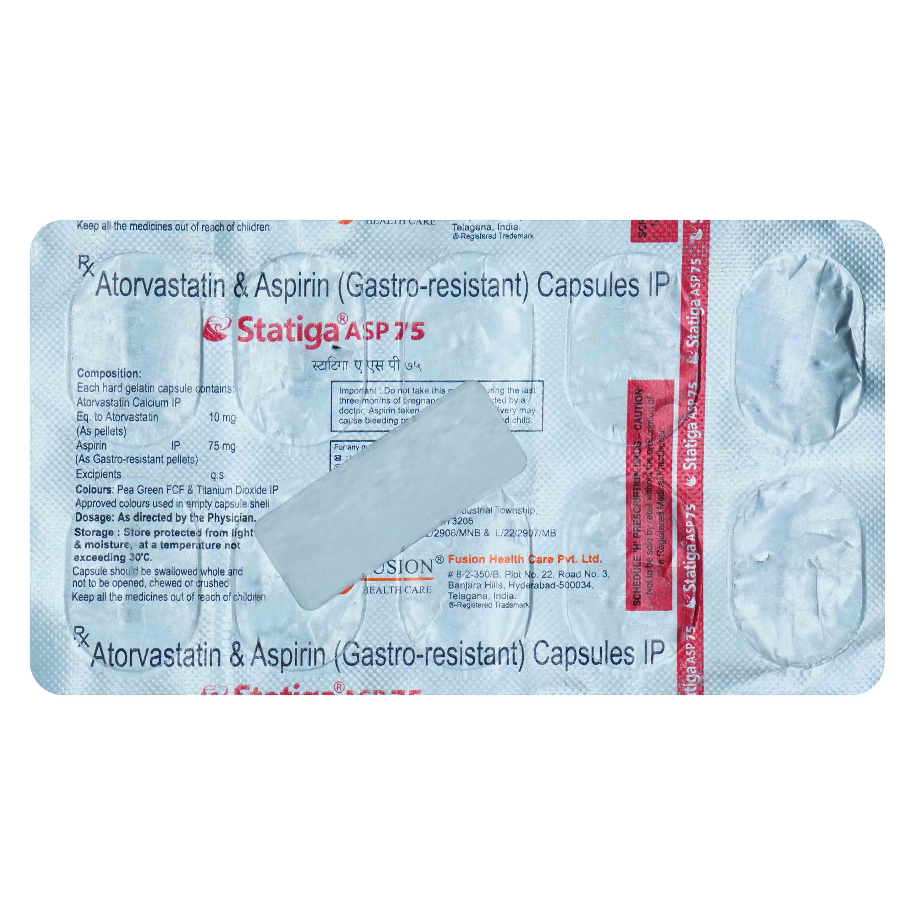 Statiga ASP 75 Tablet | Uses, Side Effects, Price | Apollo Pharmacy