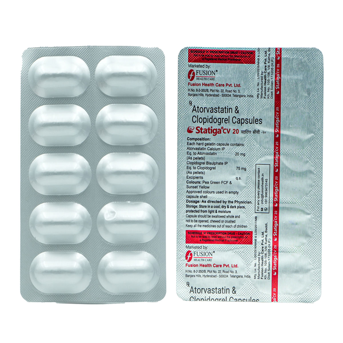 Statiga CV 20 Capsule | Uses, Side Effects, Price | Apollo Pharmacy