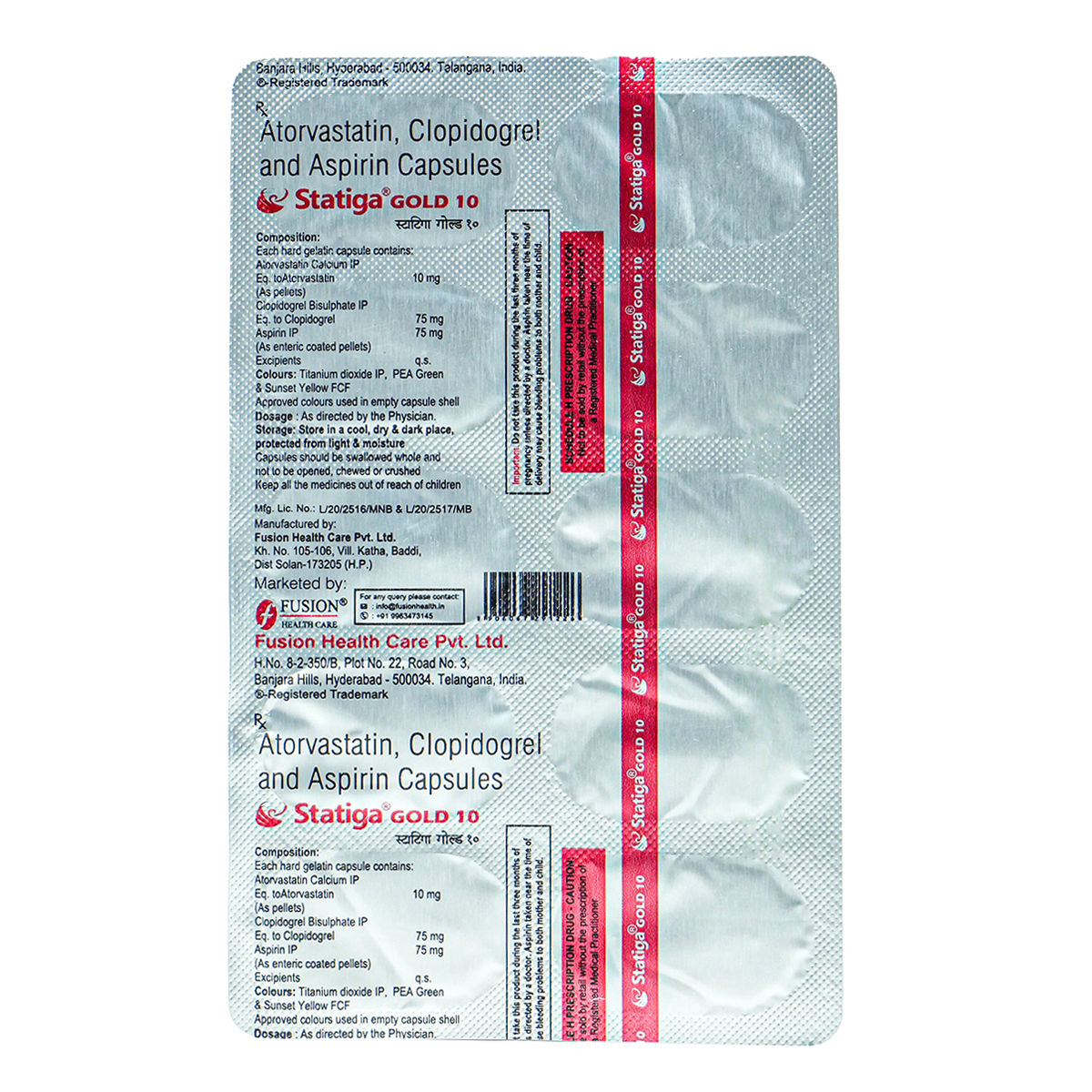 Statiga Gold 10 Capsule 10's Price, Uses, Side Effects, Composition ...