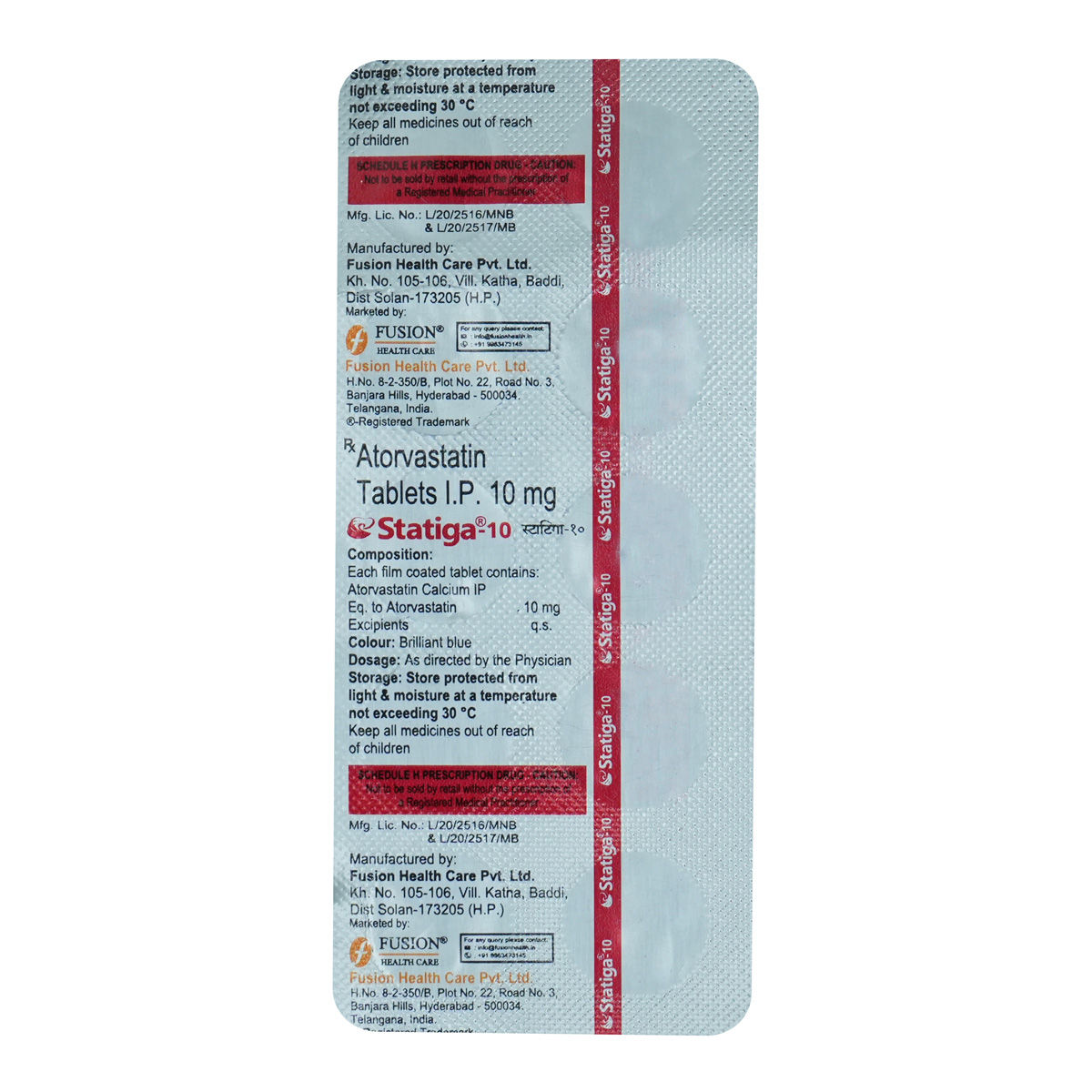 Statiga-10 Tablet 10's Price, Uses, Side Effects, Composition - Apollo ...