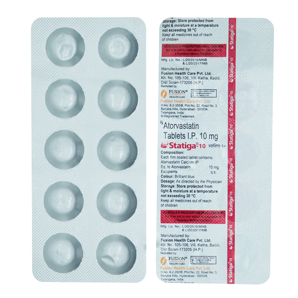 Statiga-10 Tablet 10's Price, Uses, Side Effects, Composition - Apollo ...